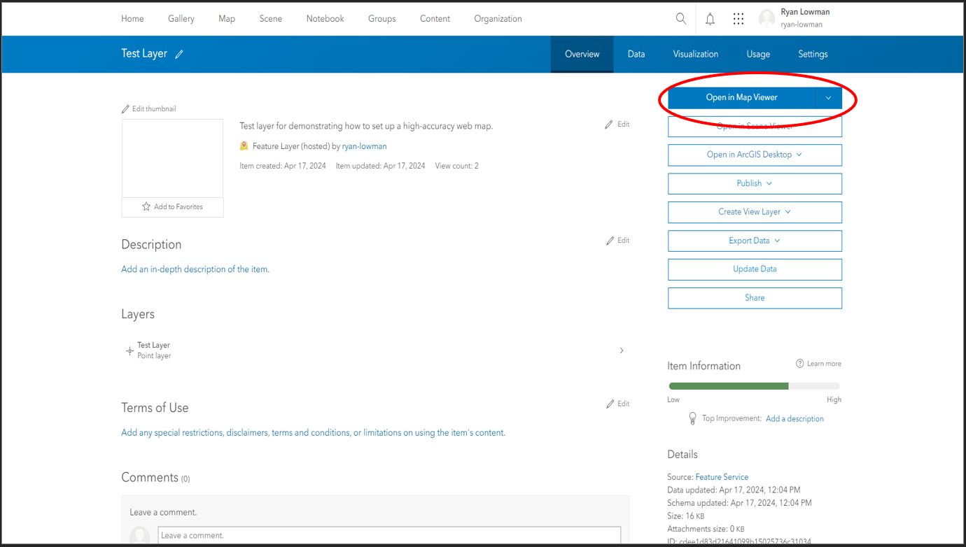 How To Set Up A High Accuracy Web Map For Arcgis Field Maps Dmg Knowledge Base