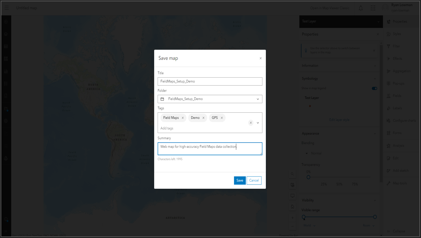 How To Set Up A High Accuracy Web Map For Arcgis Field Maps Dmg Knowledge Base
